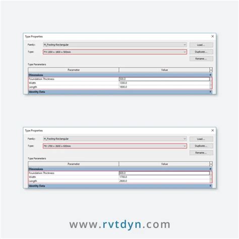 Create 10 Rectangular Footing From Excel