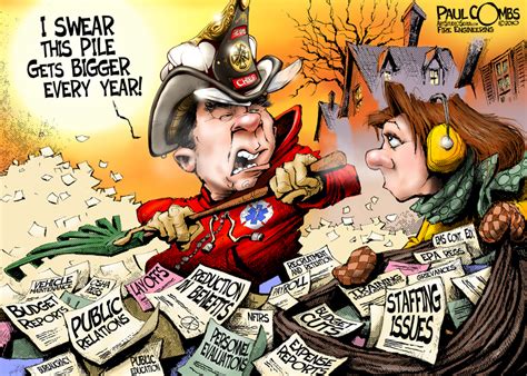 Paul Combs Firefighter Cartoons