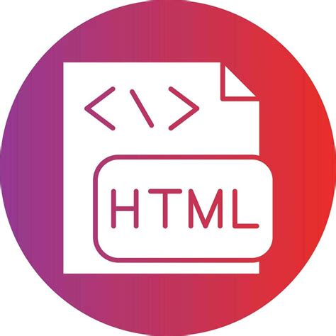 vector design html file icon style 22529845 vector art at vecteezy