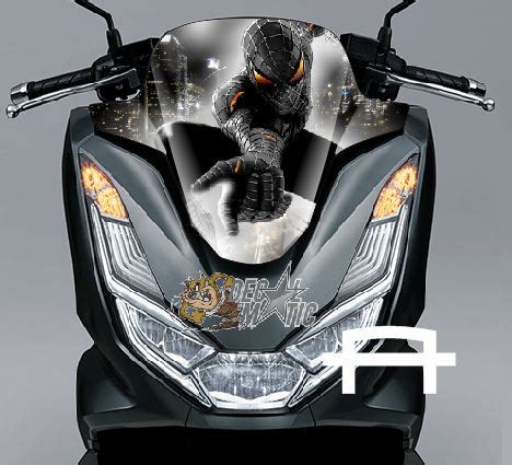 Stiker Visor Windshield Tameng Kaca Depan Motor Honda PCX 160 2021