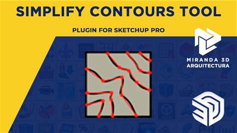 sketchup plugin simplify contours tool reducirsegmentos en curvas