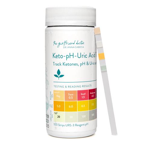 Keto Ph® Uric Acid Test Strips Ketone Strips Shop Dr Anna Cabeca