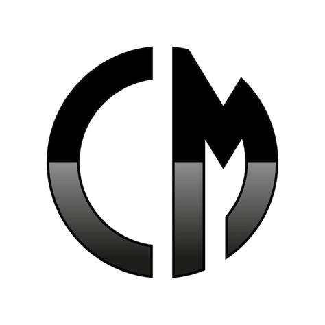 Premium Vector Initial Cm Logo In A Circle Shape