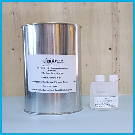 Resin Incl Catalyst Nivitex Fibreglass And Resins
