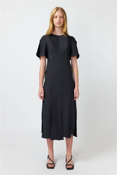 Kate Sylvester Xanthe Dress Black Rossellini Shine
