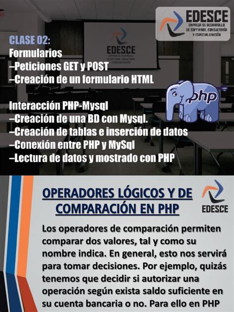 Operadores De Comparación Y Estructuras De Control En Php Pdf