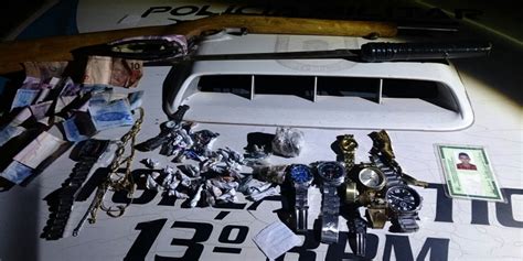 Homem é preso drogas dinheiro e arma no Parque Brasil Polícia