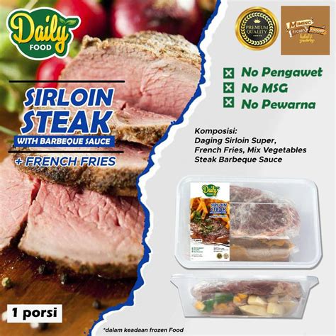 Jual SIRLOIN STEAK DAGING PREMIUM DAN SEGAR FROZEN FOOD Shopee