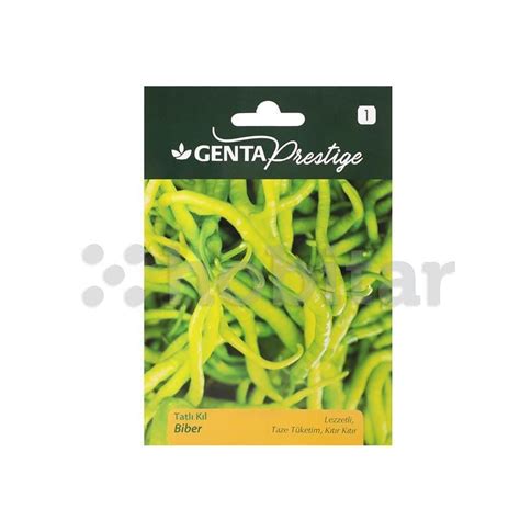 Sebze Tohumu Tatlı Kıl Biber Genta Prestige Hobitar