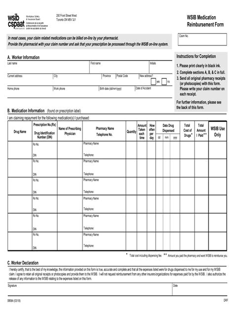 Canada Wsib 0806a 2018 Fill And Sign Printable Template Online Us