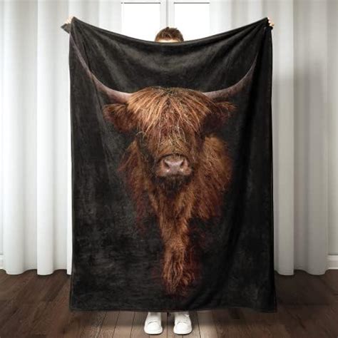 Highland Cow Blanket Super Soft Warm Highland Cow Throw