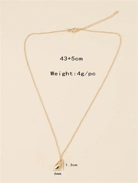 1pc European American Style Fashionable Minimalist Water Drop Shape