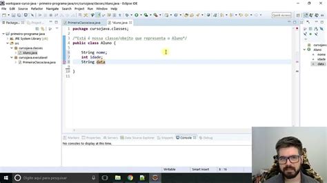 🟢 primeira classe e objeto aluno formação java web full stack youtube