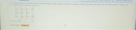 Solved Use A Software Program Or Graphing Utility To Solve Chegg