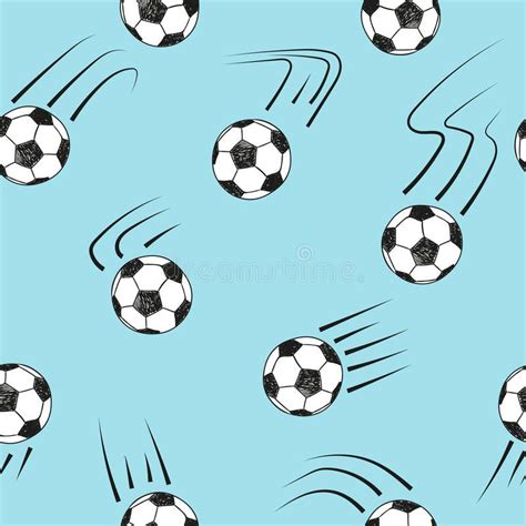 Playful Soccer Balls Seamless Pattern