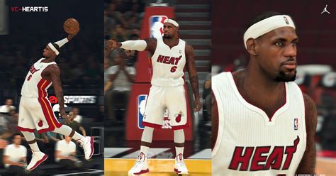 Lebron James Cyberface And Body Model Heat Version By Vcheart15 [for 2k21]