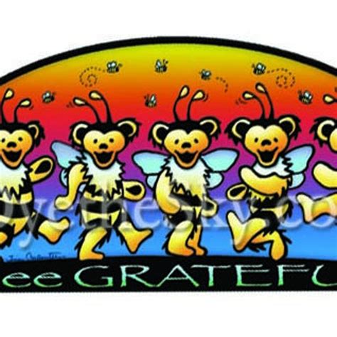 Grateful Dead Dancing Bear Decal Etsy