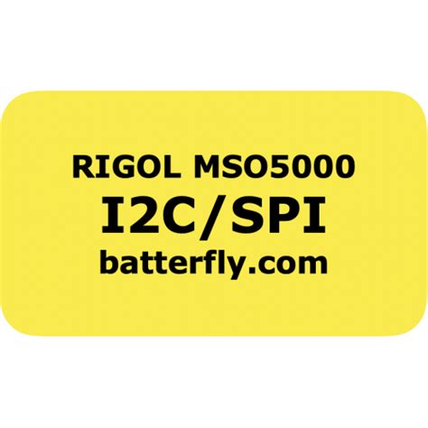 RIGOL MSO5000 Trigger And Decode I2C And SPI Batter Fly
