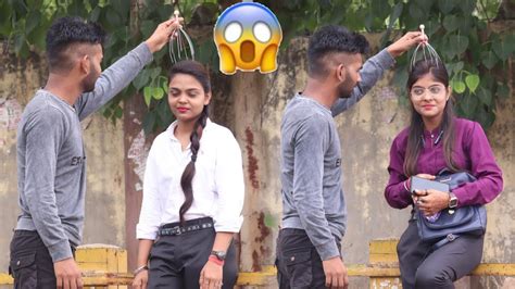 Giving Head Massage To Cute Girls Prank Anshul Yadav Bollywood