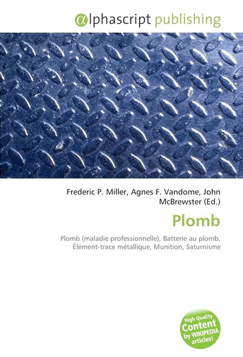 Plomb Miller Frederic P Vandome Agnes F Mcbrewster John