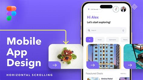Mobile App Design Tutorial Horizontal Scrolling In Figma Youtube