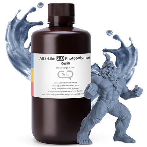 ELEGOO Resina De Impresora 3D ABS Like 2 0 De 2 2lbs Gris Resina De