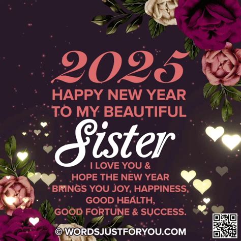2025 Happy New Year Sister  Original