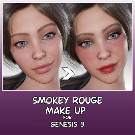 Lie Rouge Makeup For Genesis 9 Daz Content By Janey