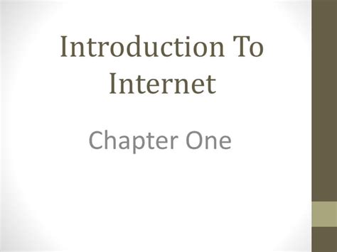 Introduction To Internet Y Softwarepptxpdf