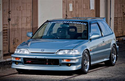 Ef Hatch Hellaflush Honda Civic Shuttle Usdm Style Dark Blue Color