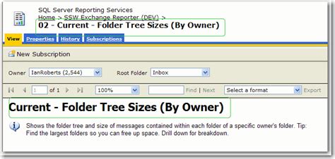 layout do you have consistent report name ssw rules