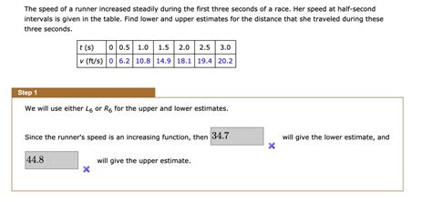 SOLVED The Speed Of A Runner Increased Steadily During The First Three