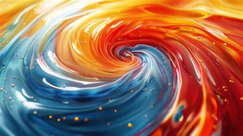 Colorful Swirling Vortex Digital Art Illustration Stock Illustration Illustration Of