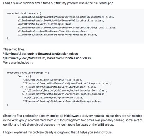 Tokenmismatchexception In Verifycsrftoken Php Line Laravel Stack Overflow