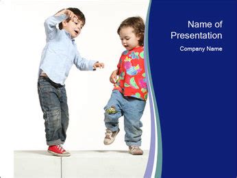 Brother And Babe Portrait A Heartwarming Display Of Sibling Bonding PowerPoint Template