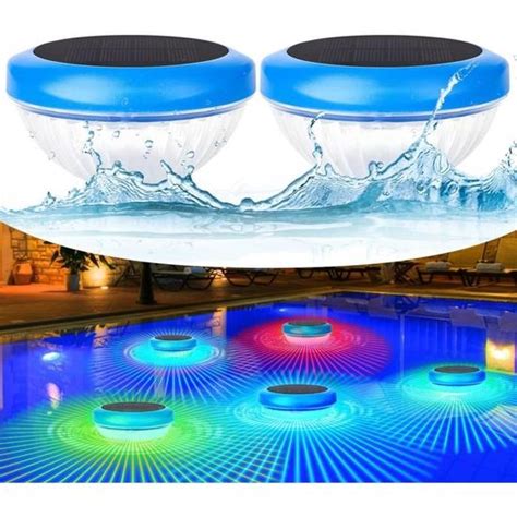 Lumière Piscine Flottantelampe Solaire Piscine Avec Rgb Couleurs