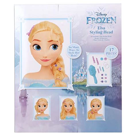 Disneys Frozen Elsa Styling Head 17 Pieces