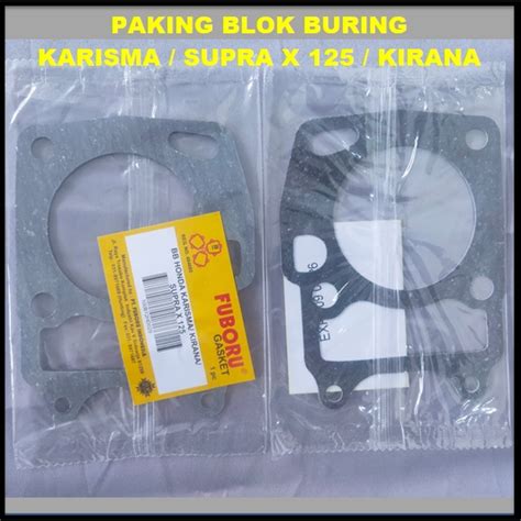 Jual Paking Blok Buring Karisma Kirana Supra X 125 Perpak Gasket