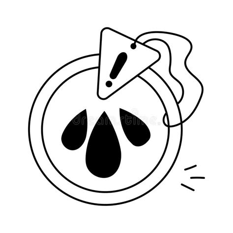Droplet Icon With Oil Representing Water Pollution Issues Stock Vector