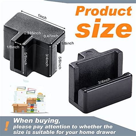 34 Pieces Hanging File Rail And Clip Set 30 Black Hanging File Clips 4