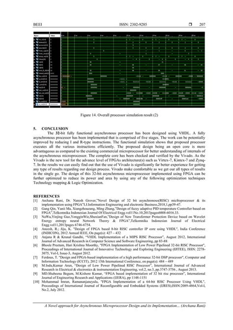 An Enhanced Fpga Based Asynchronous Microprocessor Design Using Vivado