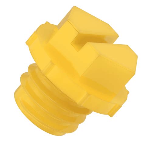 Buy 78 14 Unf Standard Threaded Plugs Yellow Polypropylene Accu