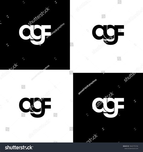 Agf Letter Original Monogram Logo Design Stock Vector Royalty Free 1843775194 Shutterstock