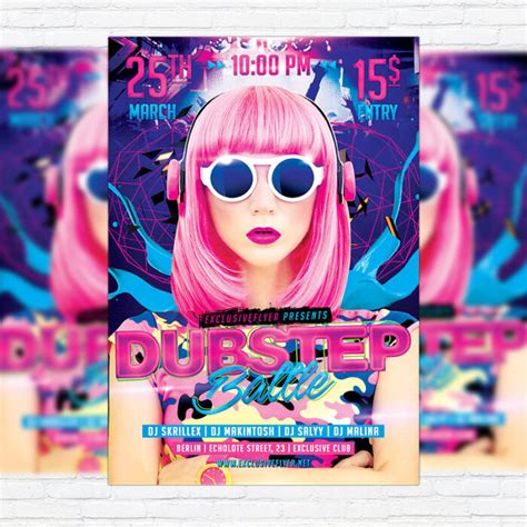 Super Girls Party Premium Flyer Template Facebook Cover