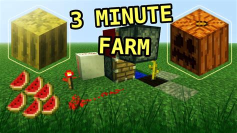 Automatic Melon Farm Minecraft