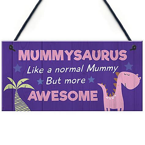 Red Ocean Mummysaurus Plaque Cute Mummy T For Birthday Mothers Day