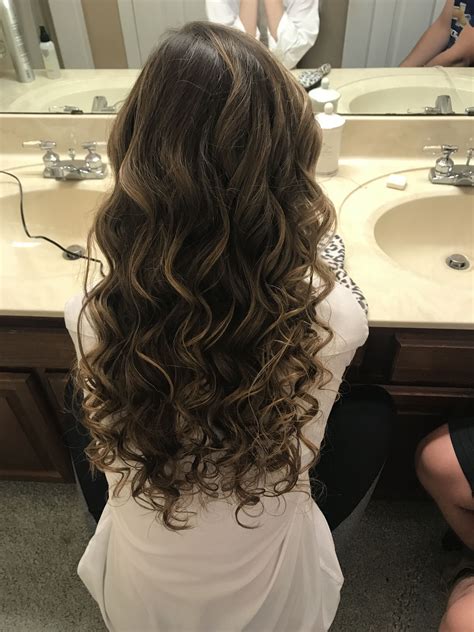 Homecoming Hair Curls Homecoming Prom Highlights Dance Curly