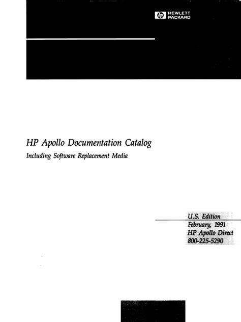 Hp Apollo Documentation Catalog Feb91 Download Free Pdf Operating
