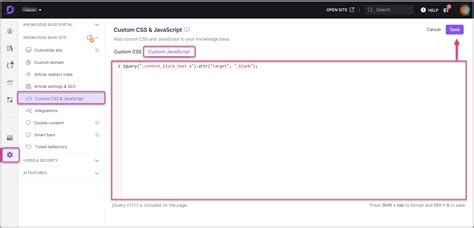 user site
