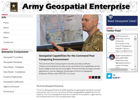 Army Geospatial Enterprise Launches New Website Army Geospatial